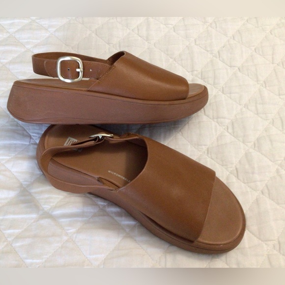 Fitflop | Shoes | Fit Flop Fmode Leather Flatform Backstrap Sandals ...